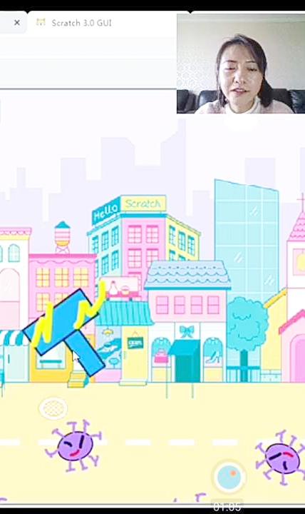 ...病毒感染了,别急,我们用“雷神”大锤消灭它!#卡墨尤尼线上创意编程...