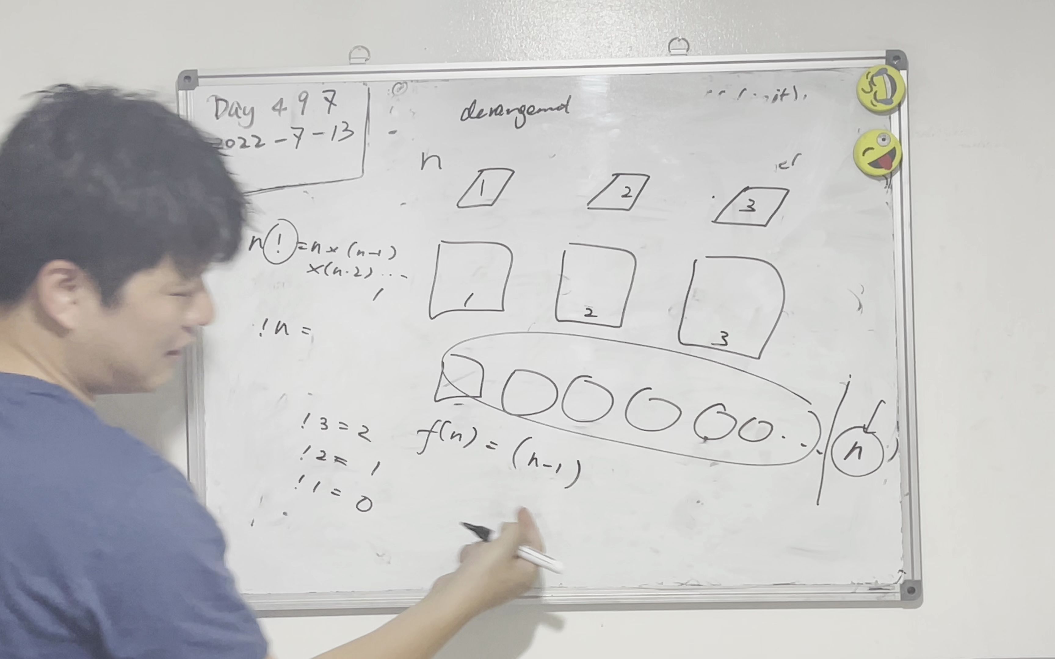 第497天 教娃编程 - (!3+3)*!3=10 动态规划算法求错位排列数(数学, ...