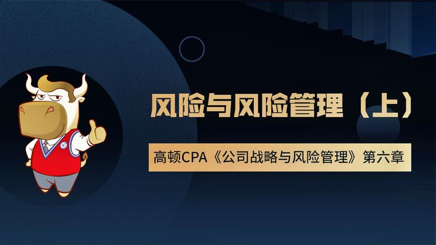 注册会计师CPA《战略》第六章风险与风险管理上