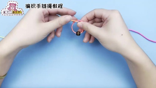 编手链绳教程,编织简单又漂亮的手链,生活实用手工,儿童小手工