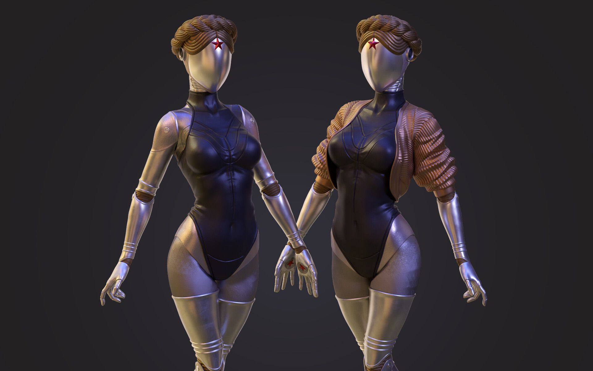 手把手教你制作《原子之心》女机器人模型!你就是下一个3d区大佬!