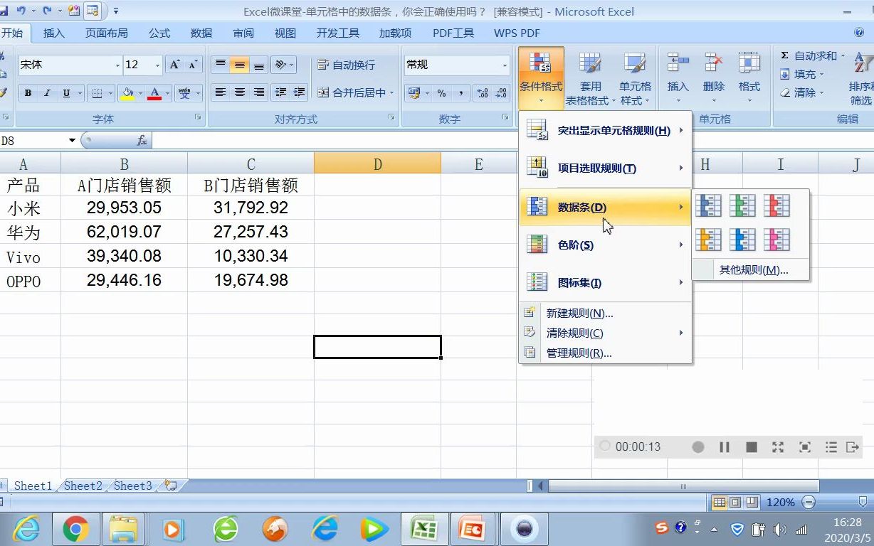 Excel单元格中的数据条,你会正确使用吗?