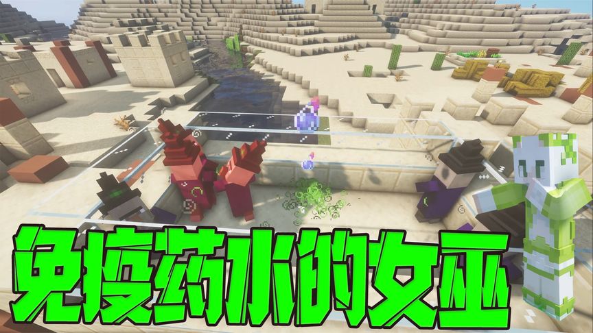 我的世界:MC里你不知道的事(六),用伤害药水无法击杀女巫?