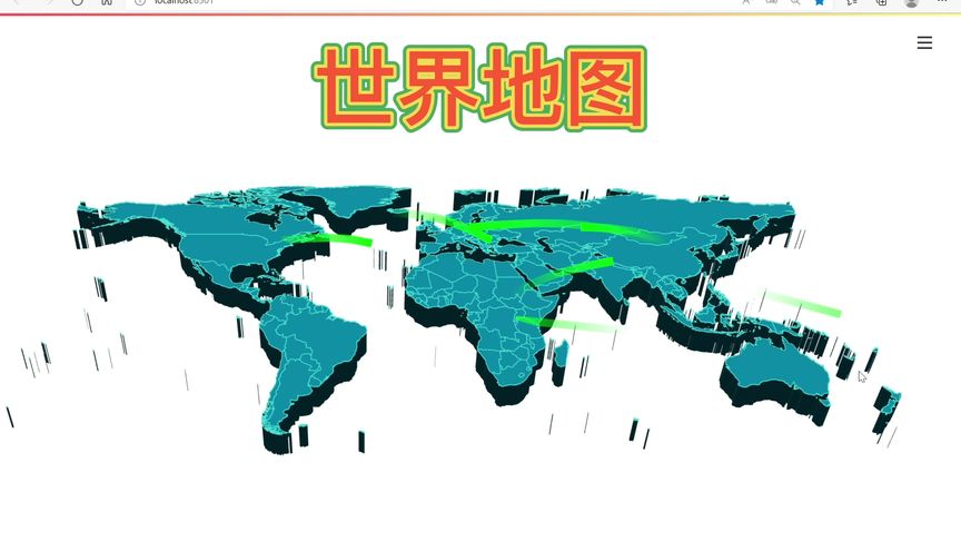 用streamlit构建的3D网页地图#streamlit #python