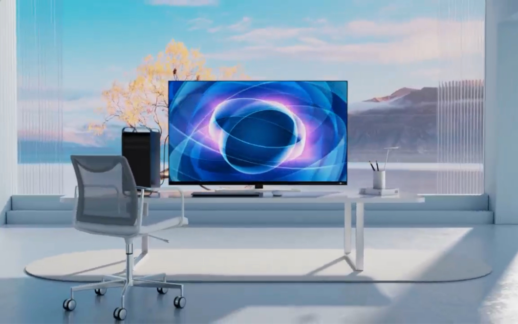 主机和显示器接口不同,可以使用VGA转HDMI线!效果杠杠的!