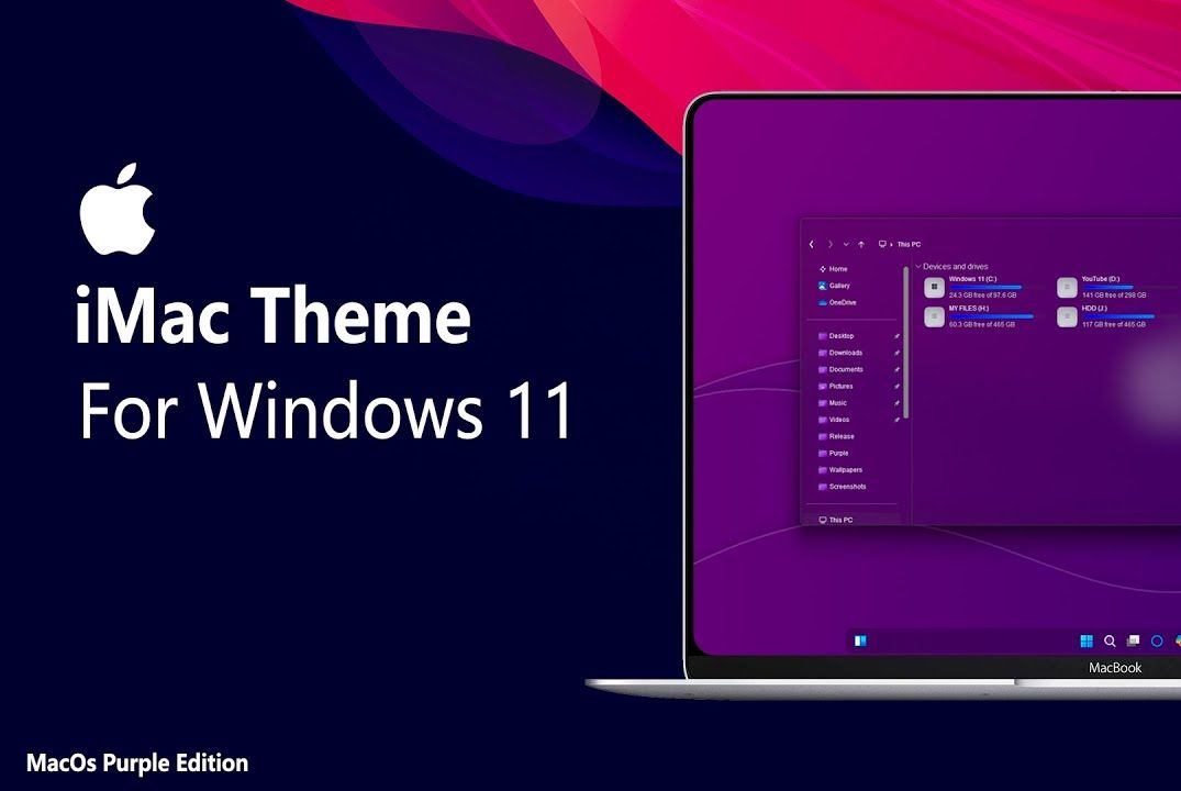 iMac主题--Windows 11 | Mac风格主题|Windows 11
