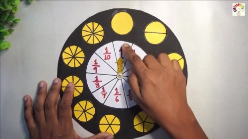 如何用纸板制数学模型-分数