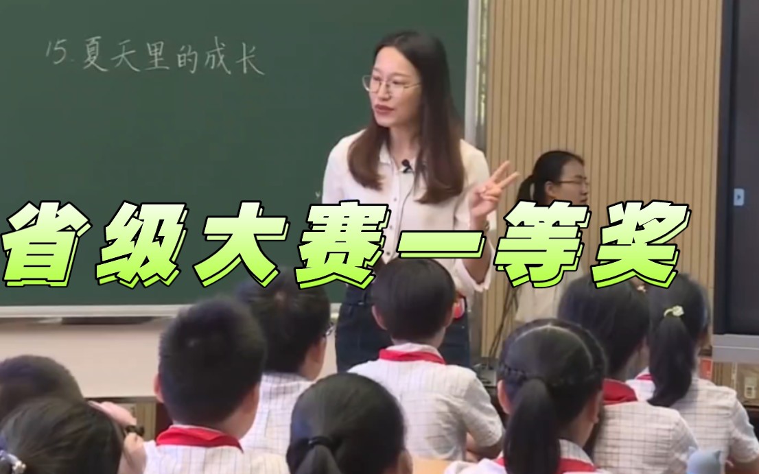 《夏天里的成长》第一课时公开课优质课【特级教师】