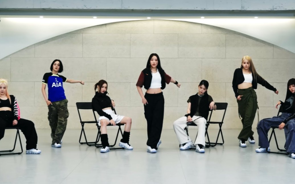 【4K镜面】XG - GRL GVN 练习室 带节拍 分段循环 直拍 顶拍看走位·...