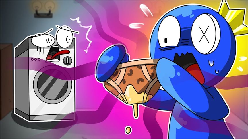 趣味动画:小蓝用洗衣机洗衣服,但衣服却变得更加脏了!