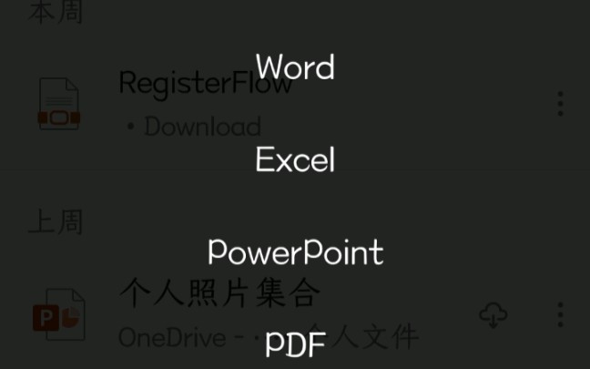 office安卓版界面展示(微软)