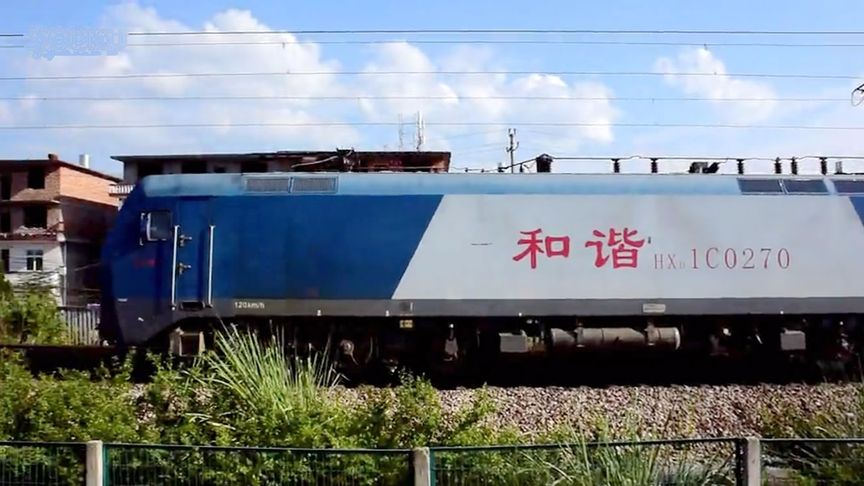 南昌开往成都东K787次列车 HXD1C牵引出宜春站