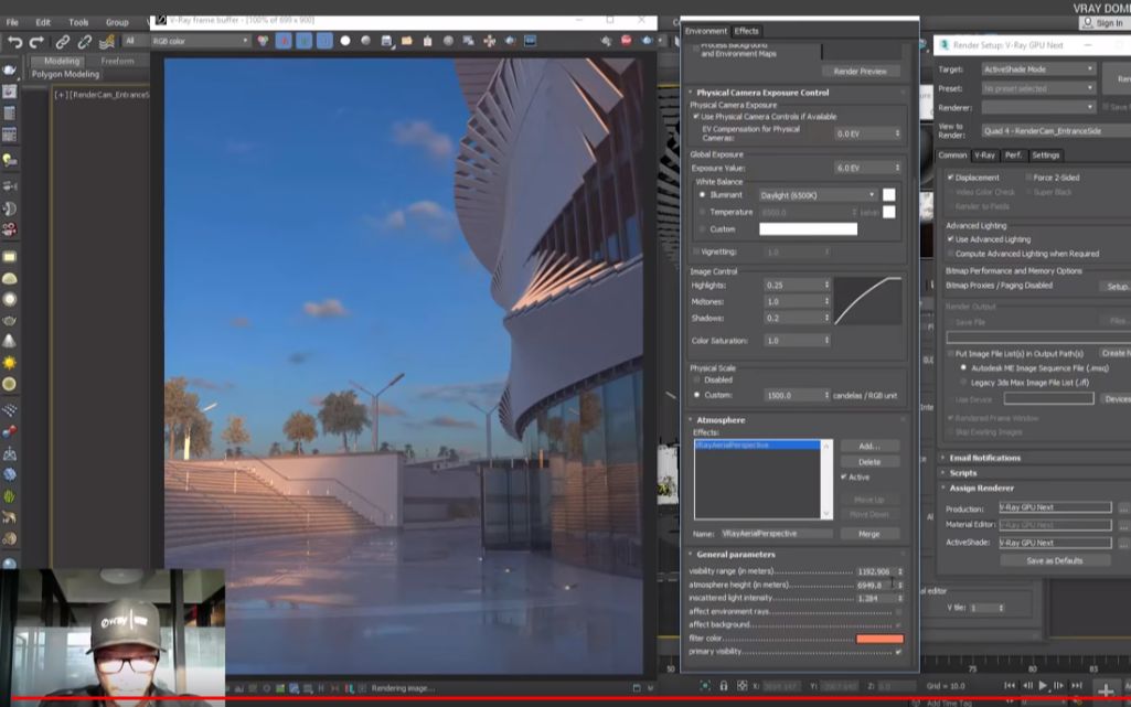 室外灯光之vray穹顶灯+HDRI