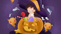 ps-肌理插画-暗黑系-小魔女
