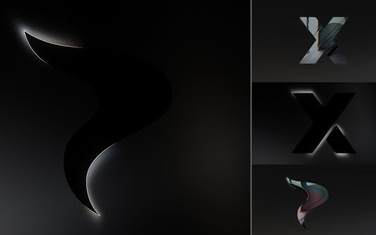 AE模板-暗夜精灵乌漆嘛黑黑色黑暗特效的动态LOGO片头模板标识...