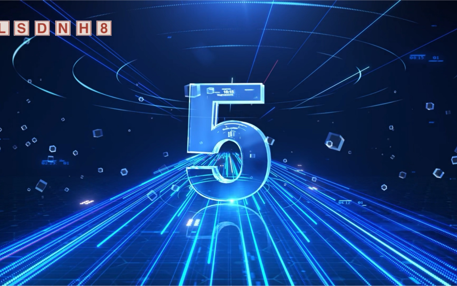 2024图77-蓝色科技倒计时活动开场视频模版