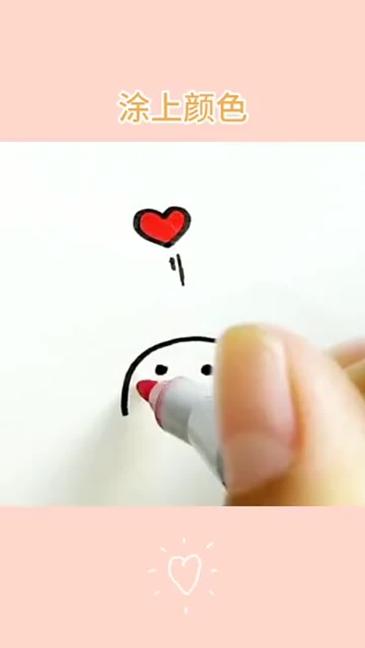 教你画超简单的简笔画小动画,答应我一定要看到最后 简笔画 .
