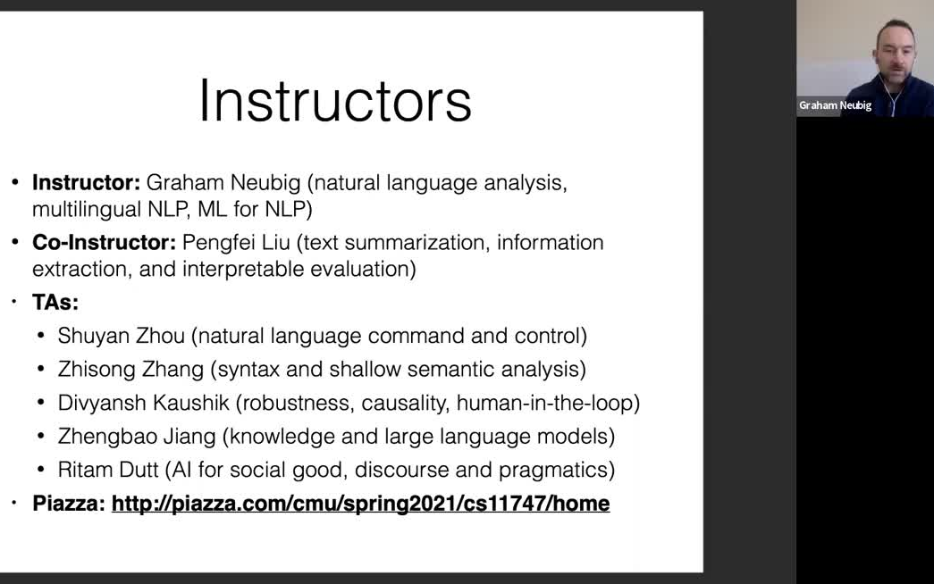 【自然语言处理】CMU CS 11-747:自然语言处理中的神经网络深度...