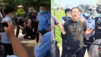 广东电白一交警执勤中被男子持刀袭击牺牲 抓捕画面曝光