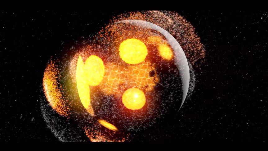 1分钟带你看完月球的演化史,高清唯美版《月亮的诞生》