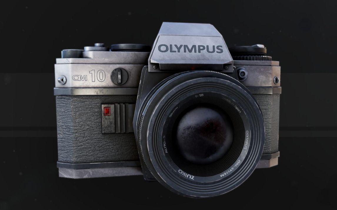 【3dmax建模】用3dmax制作一个照相机,模型+uv+材质全流程教学