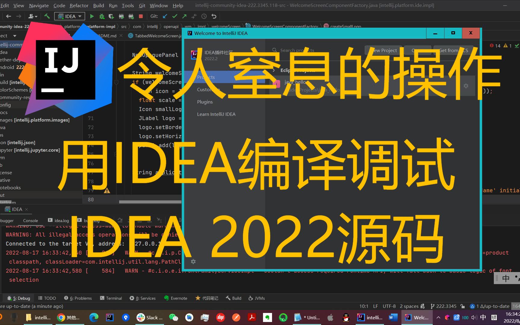 IDEA插件硬核开发: 用IDEA编译IDEA源码及IDEA内部模式