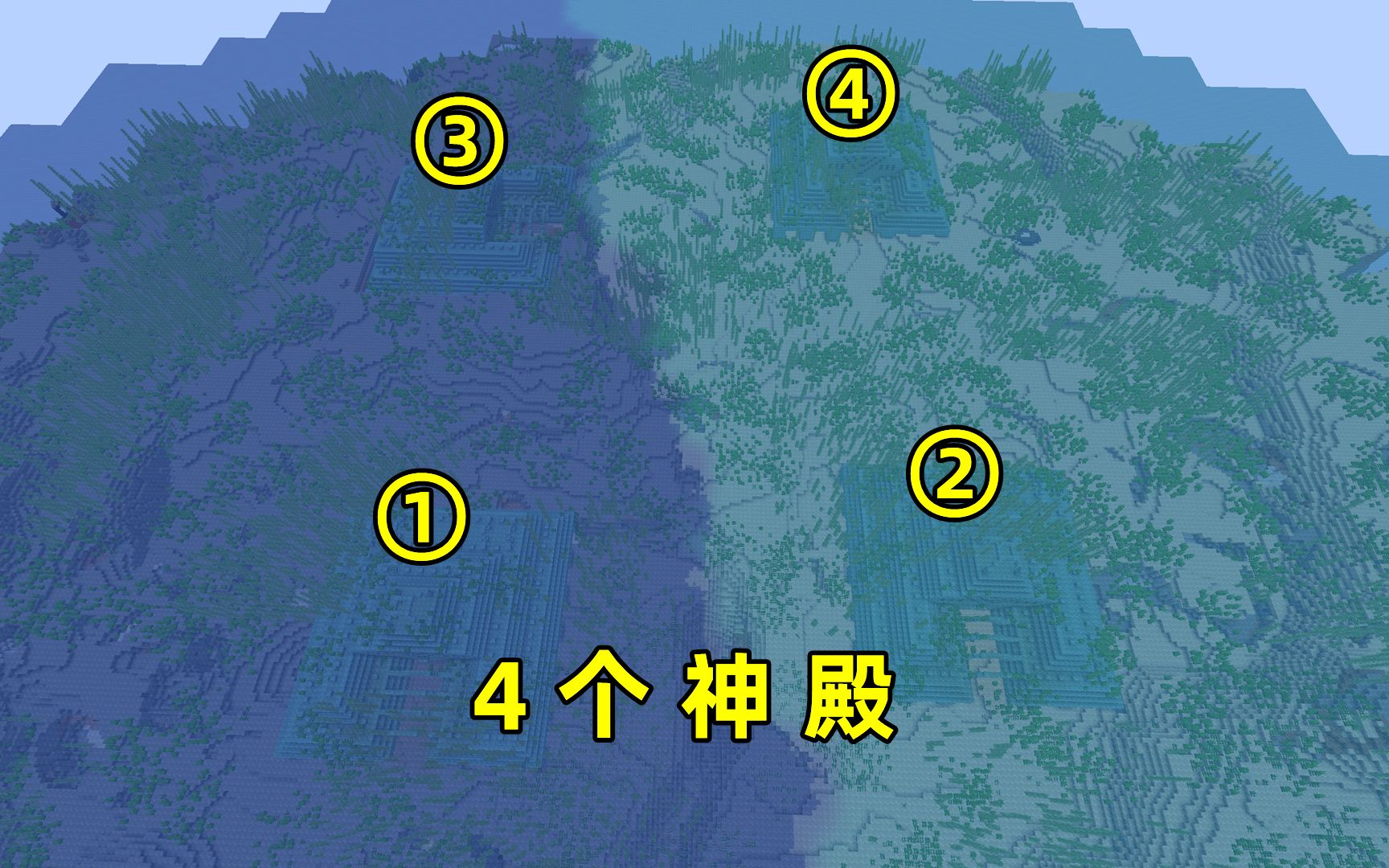 我的世界:开局4个海底神殿,4个远古城市,这有谁敢去啊?