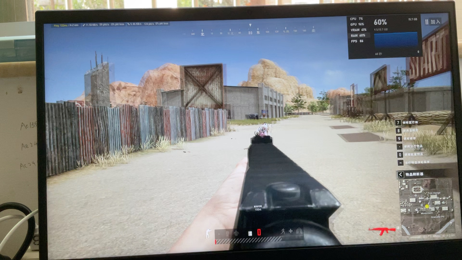 雷神911X 4060FPS显示 PUBG_PUBG