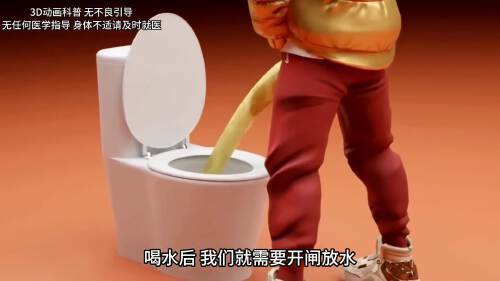 我一直很好奇尿液是如何形成的呢?动画演示 原理动画 3d动画 尿液...