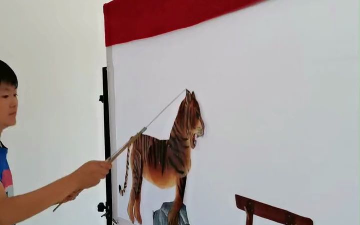 【皮影制作】有一种运动叫舞狮,我这是皮影加舞虎,也是很好看