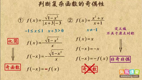 判断较复杂函数的