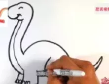 恐龙简笔画 第49集 超可爱的小恐龙,原来这么萌!画出来还是很简单的!