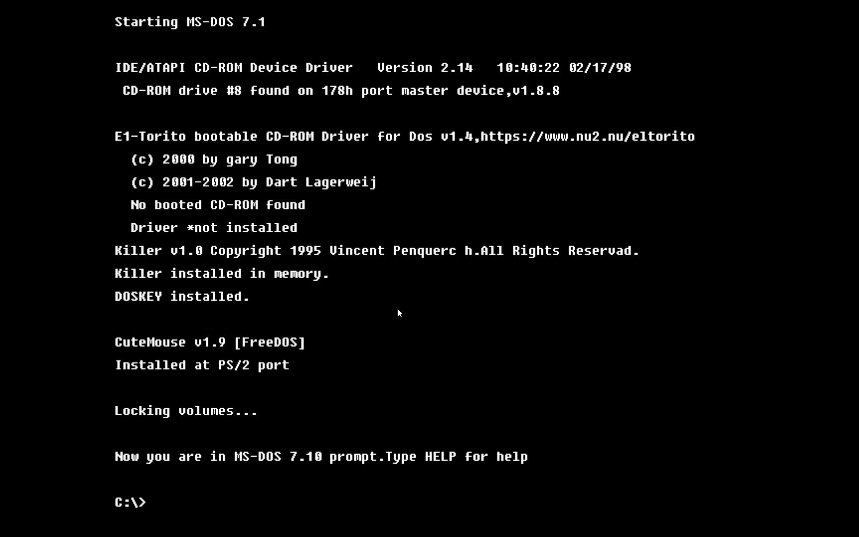 我用PPT模拟了DOS系统的安装过程