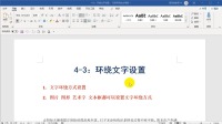 Word2019视频教程 文档排版文字处理目录制作 第40集 环绕文字设置
