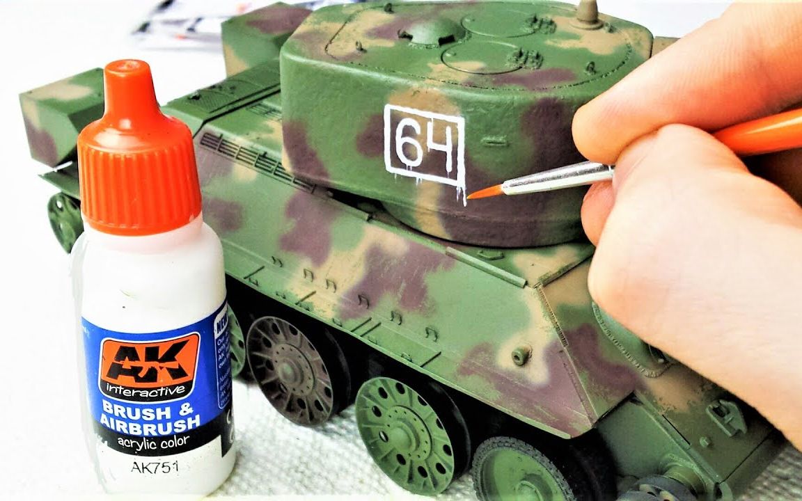 Panzermeister36 / 关于坦克模型的上色~T-34三色迷彩