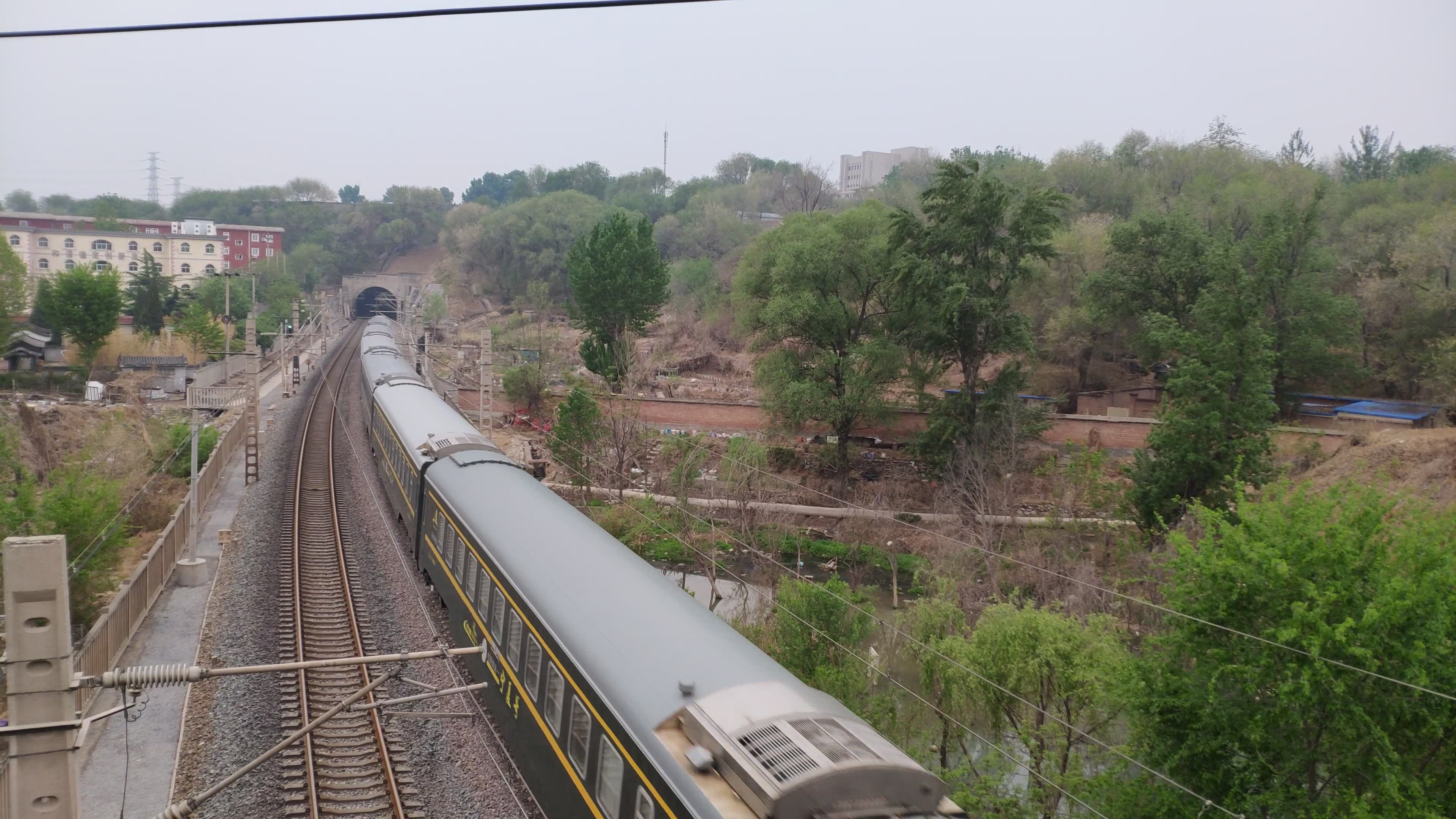 丝路驿站宁夏号-Z278次(银川-北京西)列车北京西站接近