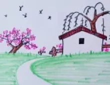 二年级美术下册3课点线面窦老师教画画