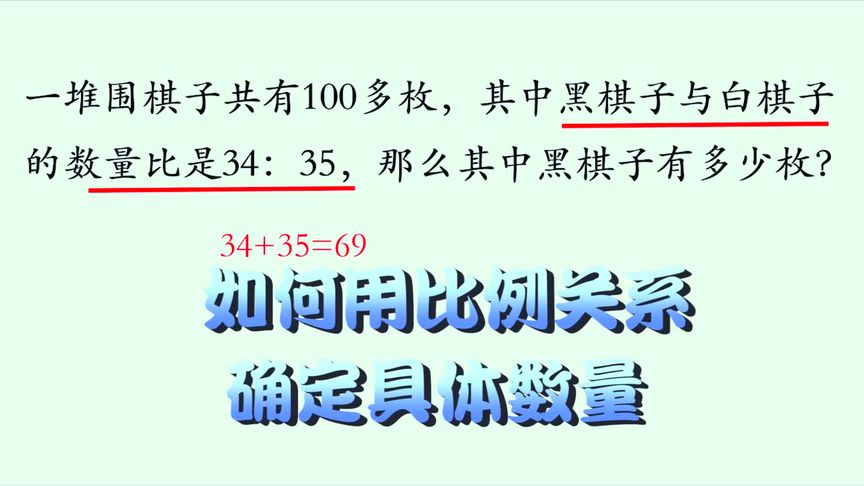 五年级:如何用比例关系确定具体数量,掌握方法其实很简单!