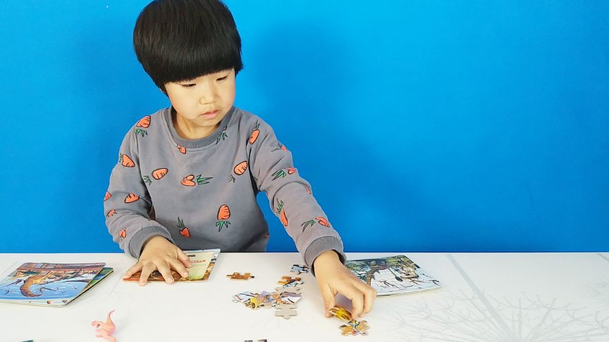 亲子互动玩拼图考智力,更有脑筋急转弯测试!