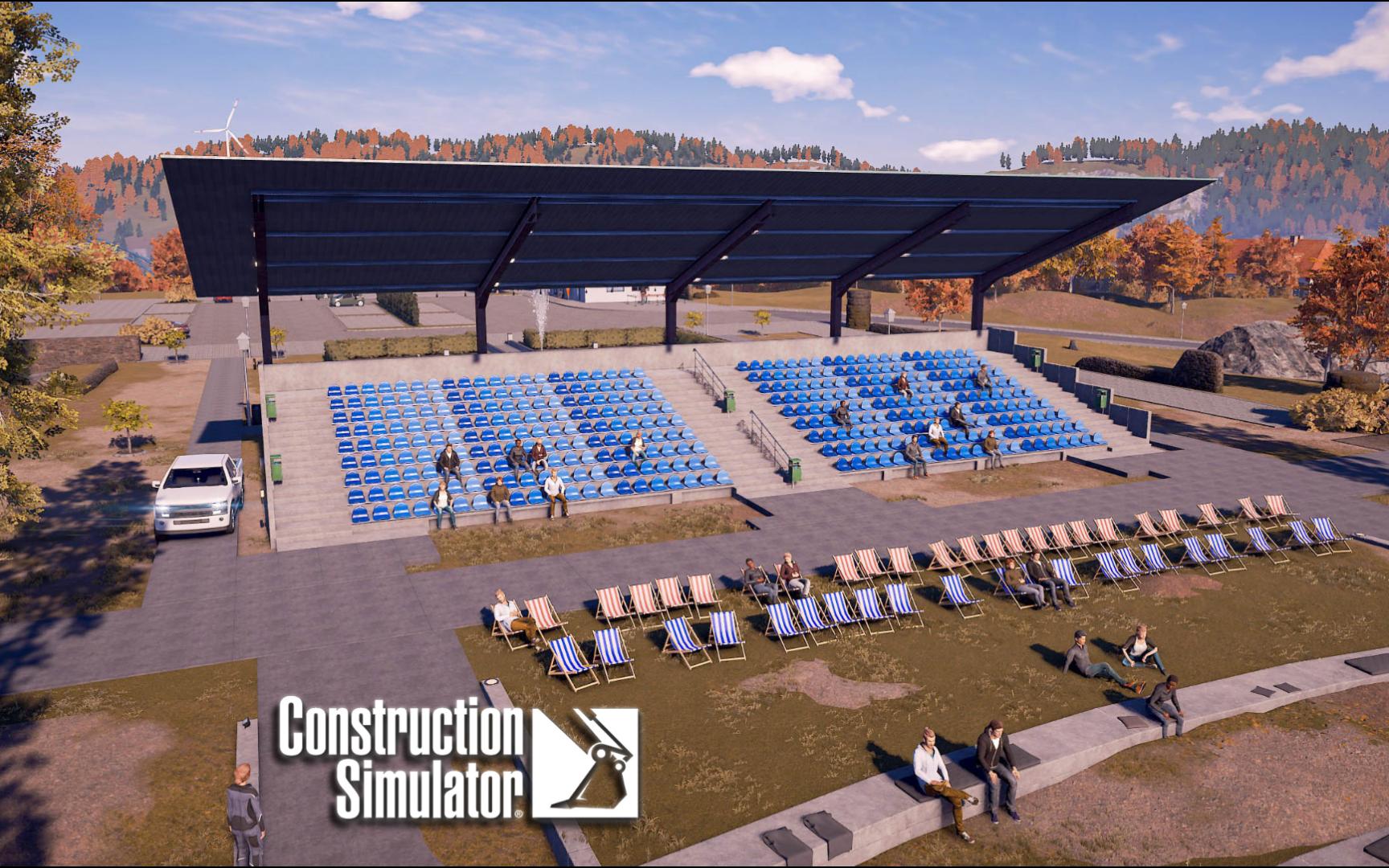 《建筑模拟》看一下新出的混凝土泵车之后继续去组装钢制看台 | ...