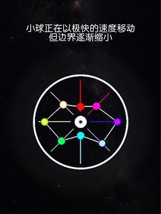 ...小球正在以极快的速度移动,但边界逐渐缩小。#星球动画 #几何图形