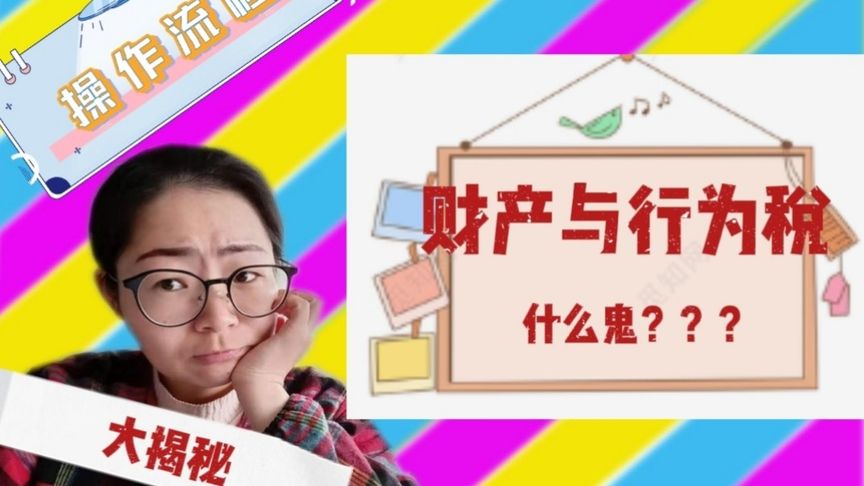财产与行为税合并,掌握这三点纳税申报一次成功,小晰手把手教你