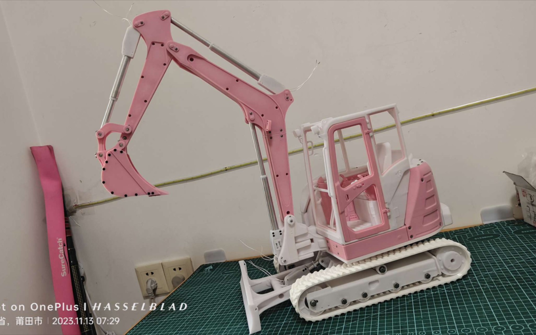 模型挖掘机电动推杆制作