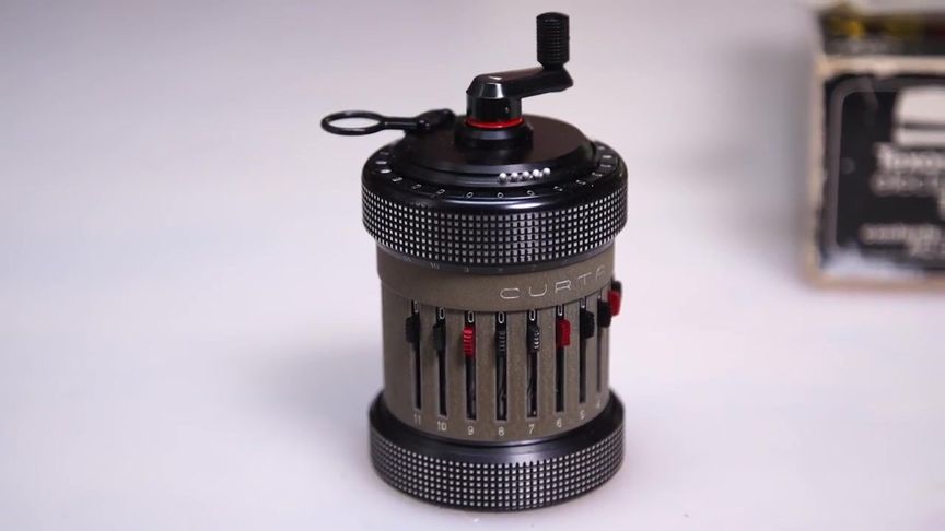 3D打印做的机械计算器!机械计算器!可怕!
