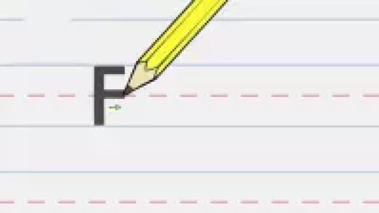 英文字母书写练习: letter F