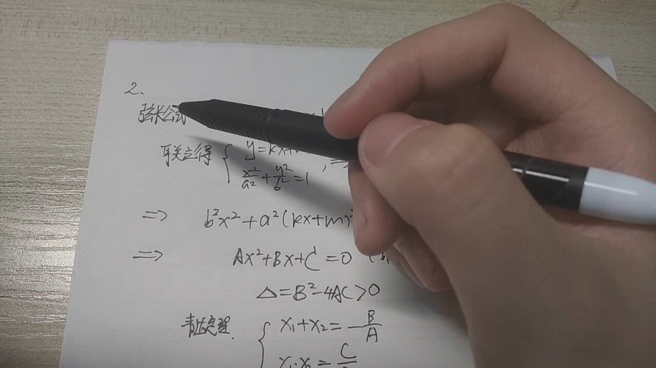 圆锥曲线中的弦长公式和回顾y1y2=的速算。