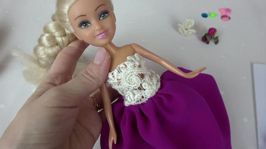 DIY芭比娃娃衣服制作