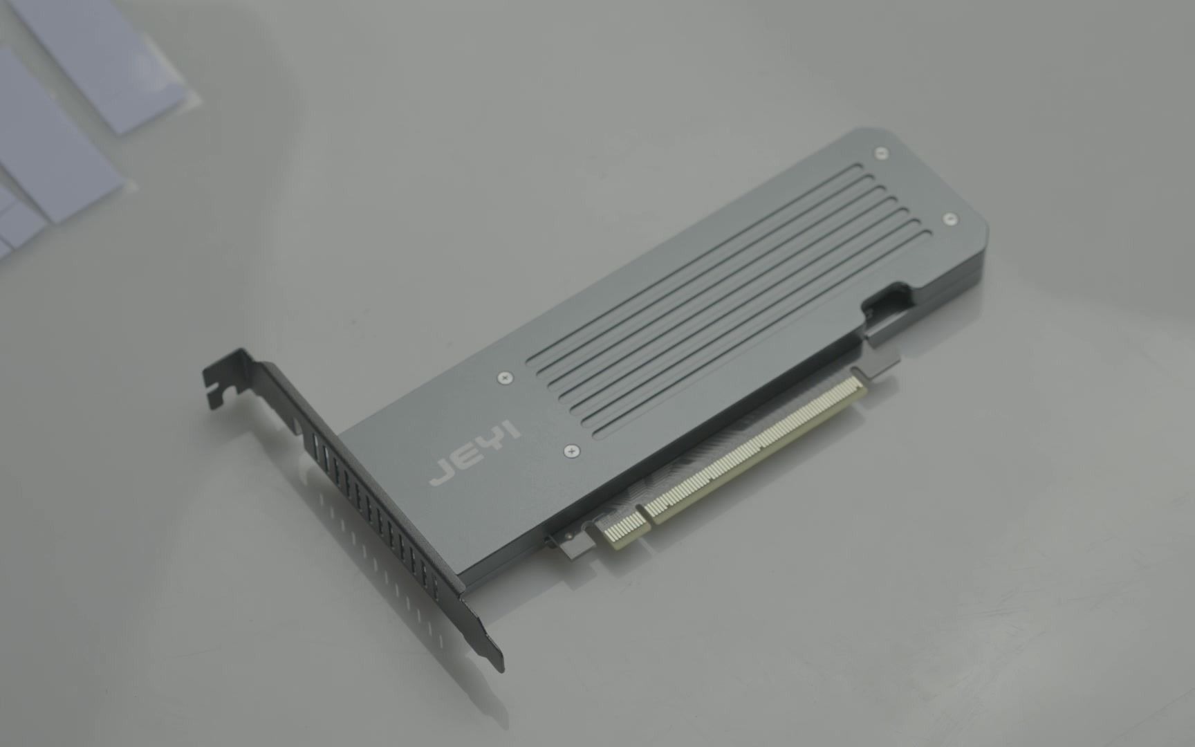 佳翼M2X16 Pro扩展卡 安装教程PCIE4.0X16转4盘M.2NVME固态硬盘...