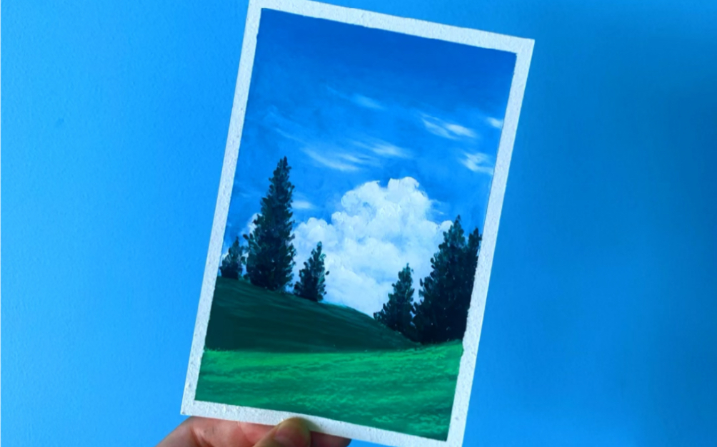 小清新油画棒画视频教程