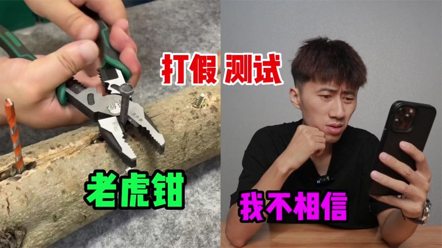 测试“老虎钳”据说这个钳子钢钉铁钉甚至锁都可以夹断?是真的吗